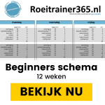 Schema beginners roeitrainer - start goed - Roeitrainer365